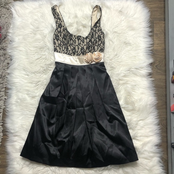 BCX | Dresses | Bcx Black Tulle Lace Silky Rose Cocktail Dress 5 | Poshmark